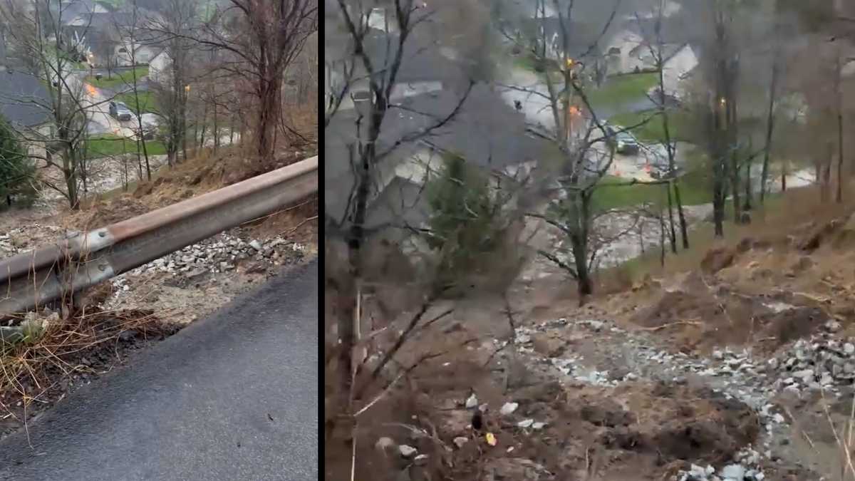 Landslide in Washington County closes busy road after storm