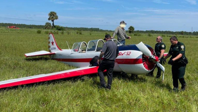 Small plane makes emergency landing in Central Florida field