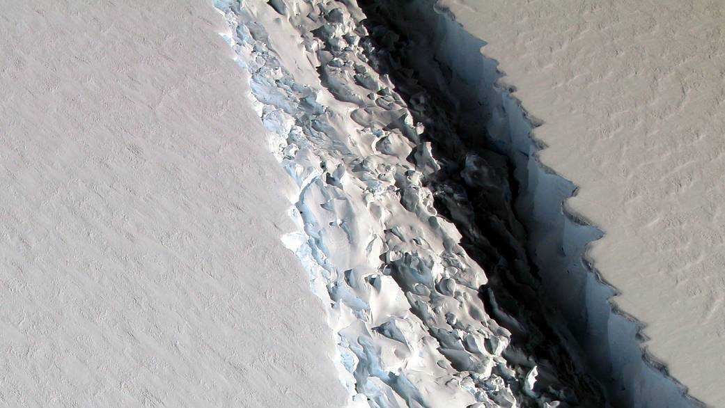 Report: One of the largest icebergs ever recorded splits from Antarctica