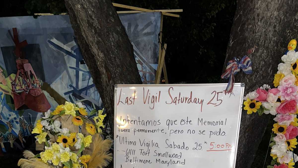 Last vigil to be held at Key Bridge Victims' Memorial