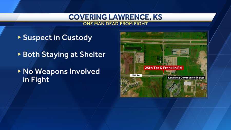 One man dead following fight in Lawrence, Kansas