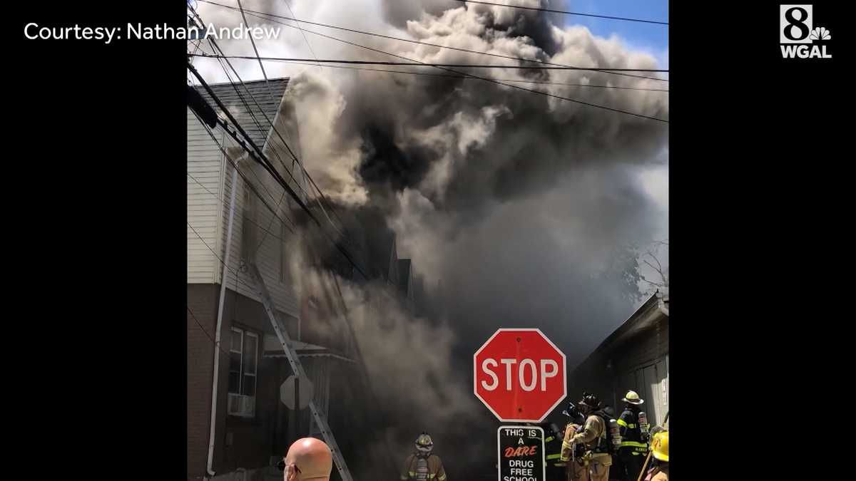 Mother's Day fire destroys row homes in Lebanon, Pennsylvania