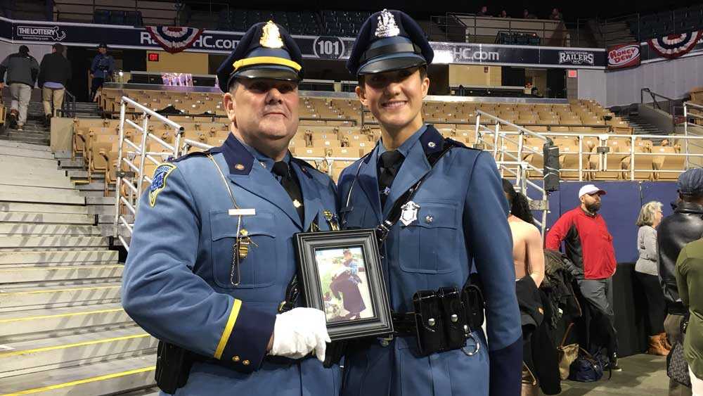 Troopers welcome family members into Massachusetts State Police