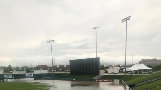 Heavy rain floods Legends Field, forces Kansas City Monarchs to ...