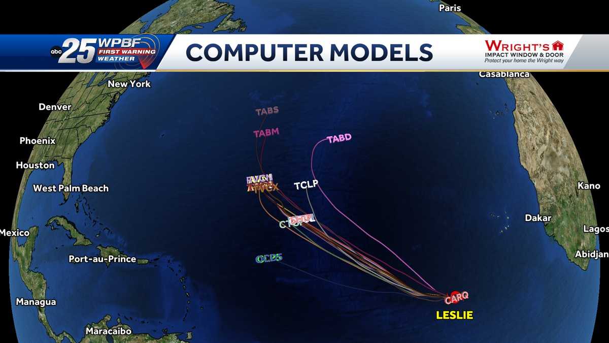 Tracking Leslie: Computer models and maps