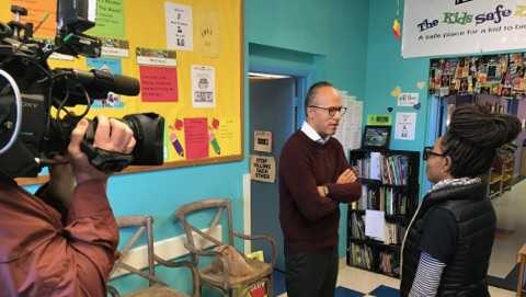 Photos: NBC's Lester Holt visits Baltimore