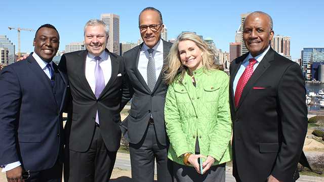 Photos: NBC's Lester Holt visits Baltimore