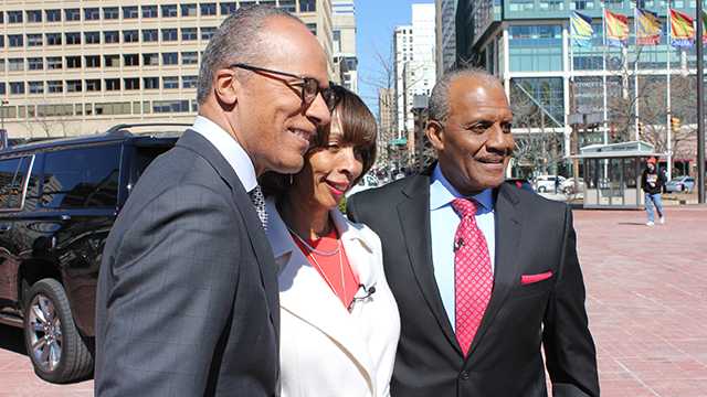 Photos: NBC's Lester Holt visits Baltimore