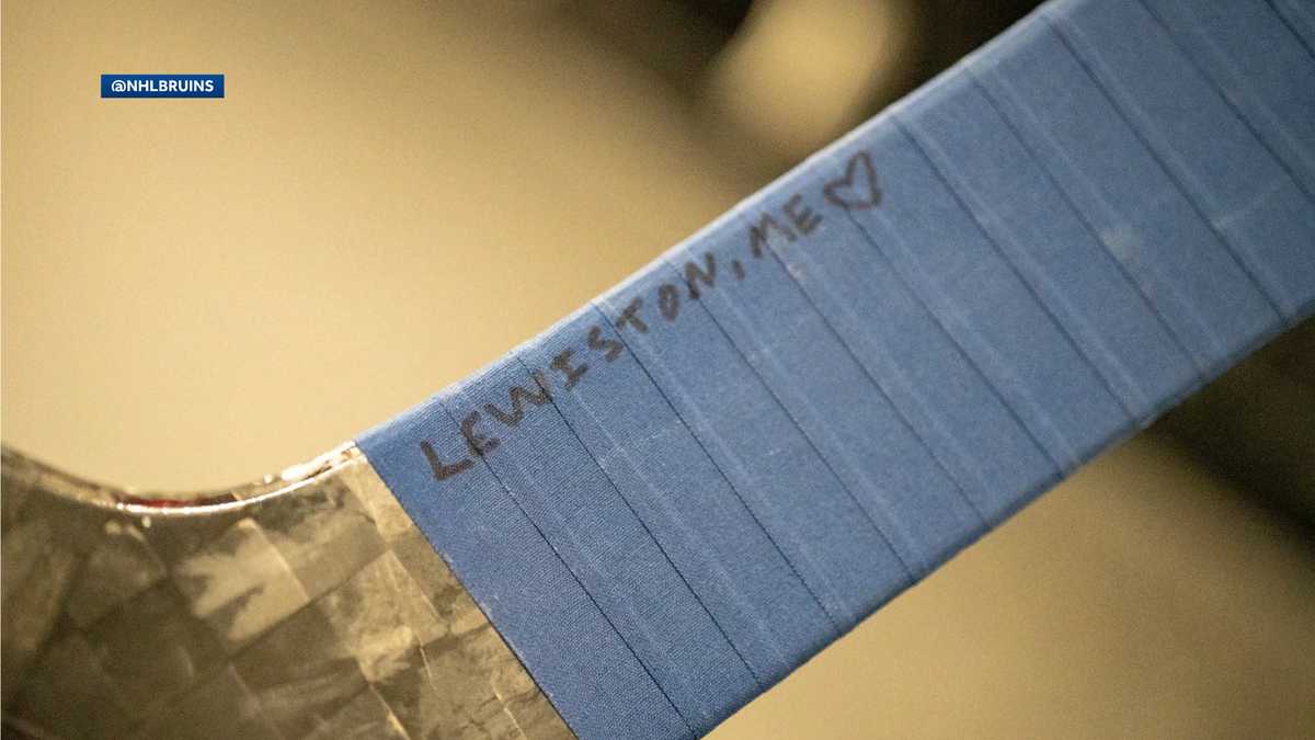 Bruins to auction sticks signed by players to help Maine families