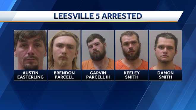 SC: 5 arrested after shooting toward occupied vehicle and home
