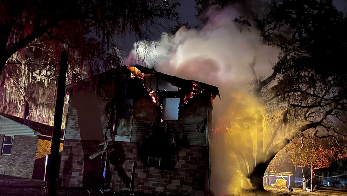 Two-story house fire leaves Liberty County family displaced
