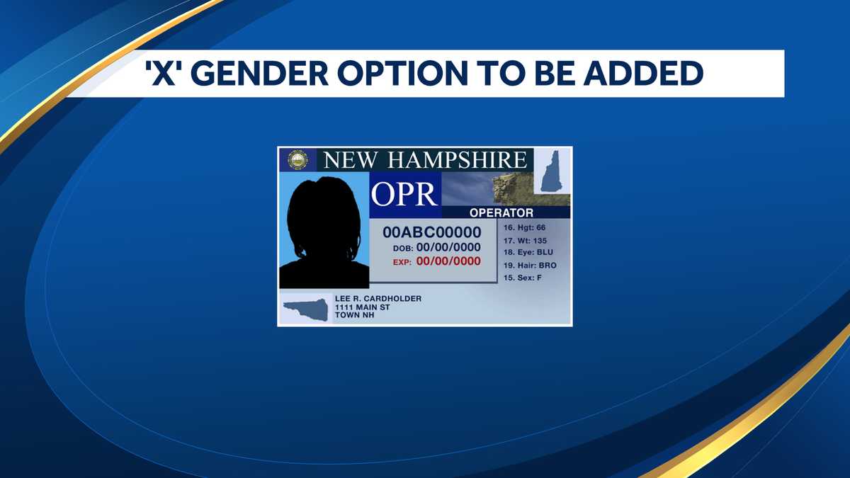 Bill allowing 'X' gender on licenses becomes law in New Hampshire