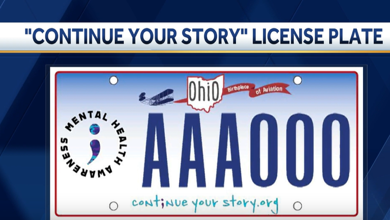‘Continue Your Story’ license plates approved in Ohio for mental health ...