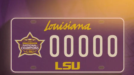 New license plates coming to commemorate LSU Women's Basketball title