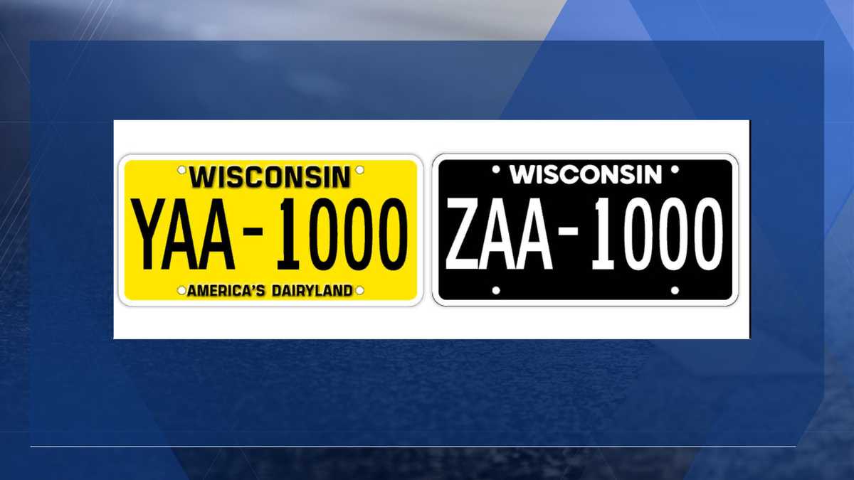 'Blackout' and 'Retro Butter' license plates coming to Wisconsin