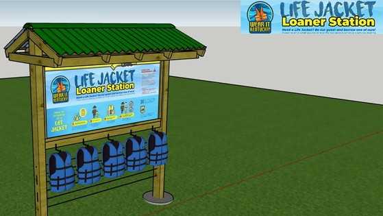 Fish and Wildlife installing life jacket borrowing stations across Kentucky