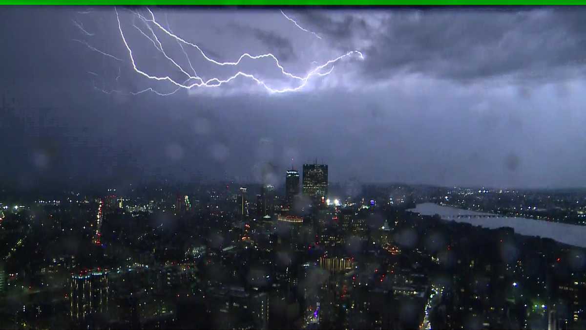 Thousands left without power as severe storms pound Massachusetts