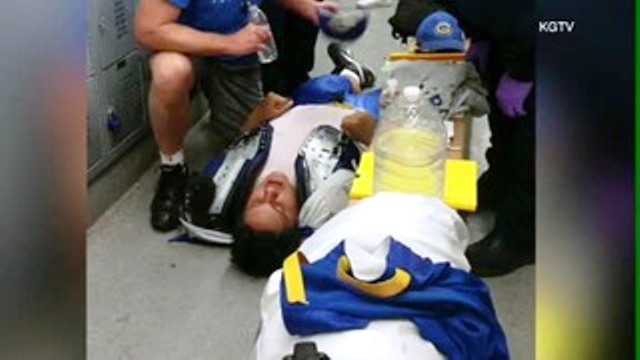 High school football player hit by lightning