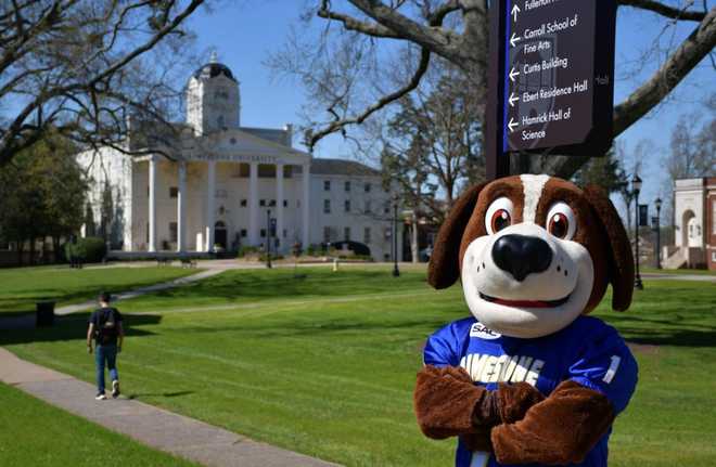 Former Limestone mascot Bernie finds new home at Spartanburg gym