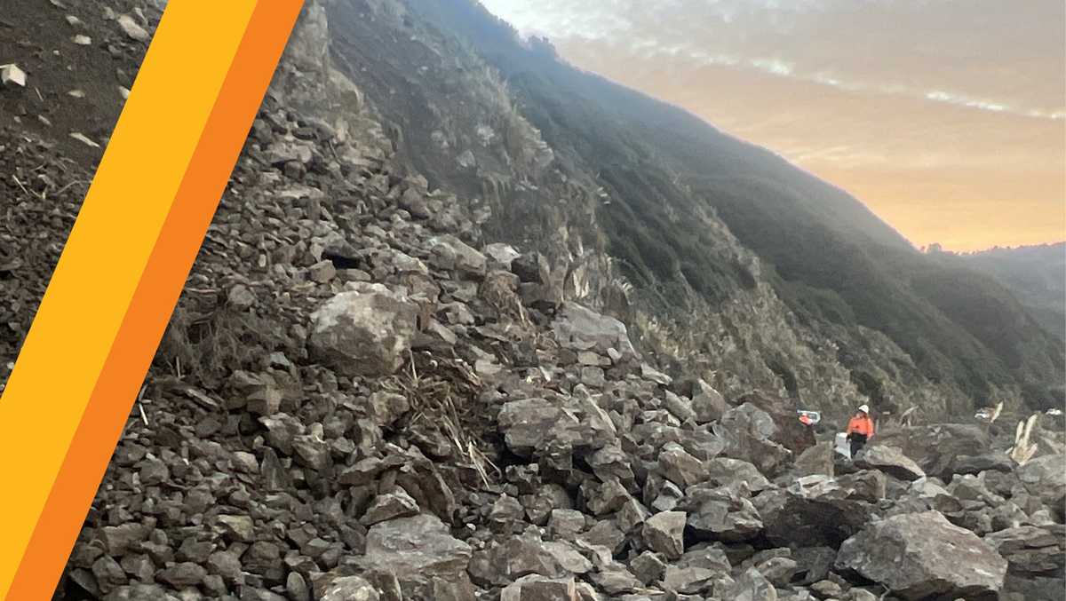 Highway 1 closed near Limekiln Bridge due to active rockfall, Caltrans says