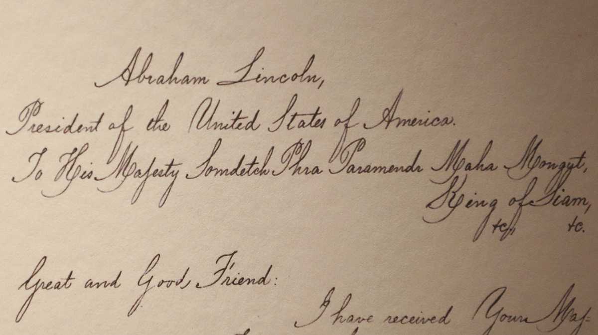 President Lincoln's letter to Thai king: Thanks but no thanks for the ...