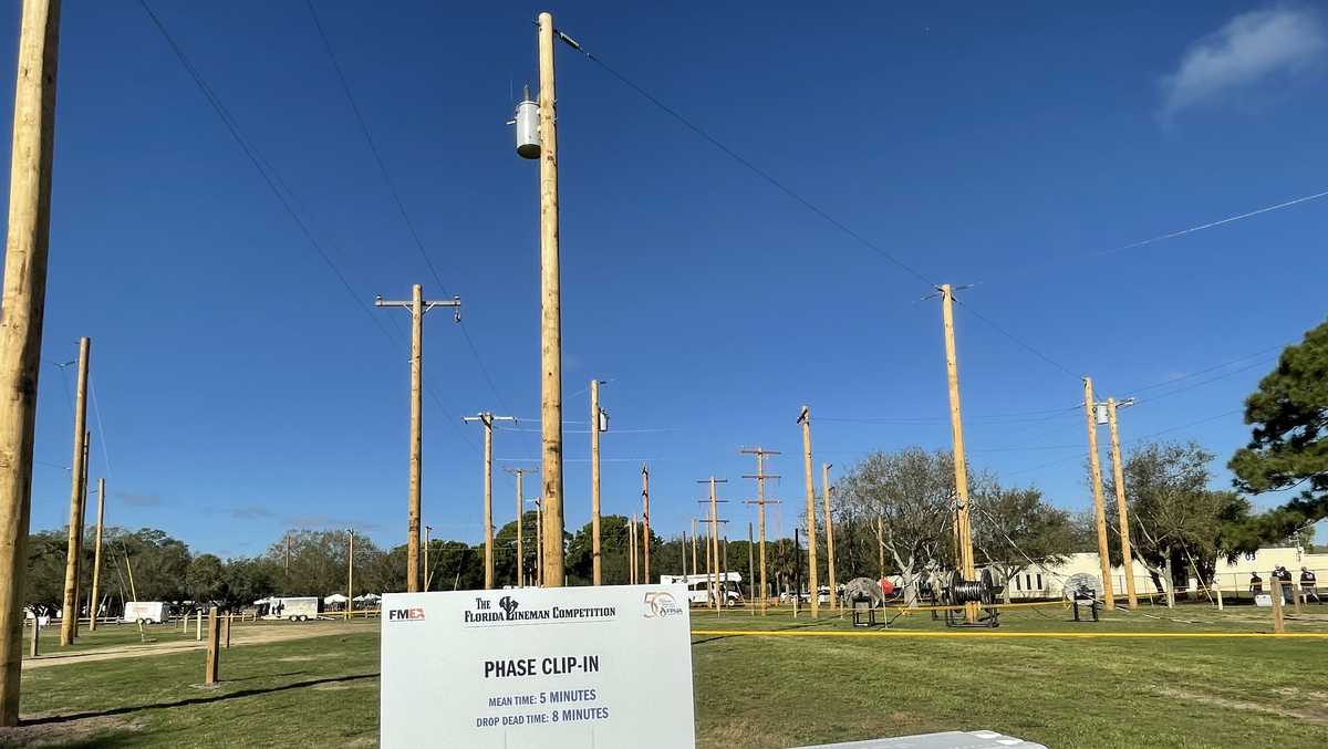 Florida Lineman Competition underway