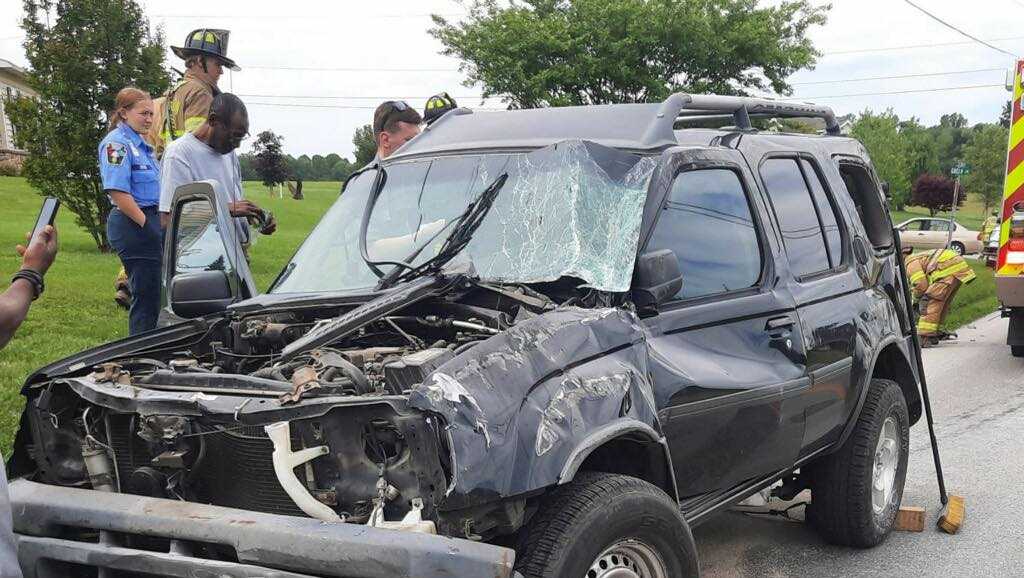 PHOTOS: SUV wrecked in collision with tractor-trailer in Lancaster ...