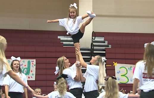 Mini Mustang Cheer Camp held at South Effingham High School