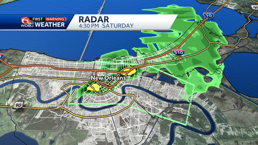 Flood Advisory for parts of the New Orleans Metro until 6:30 pm