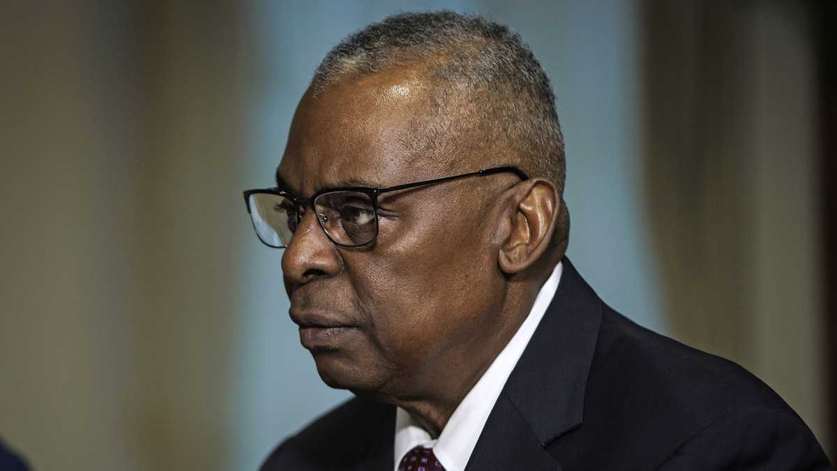 Lloyd Austin holds first news conference since hospitalization