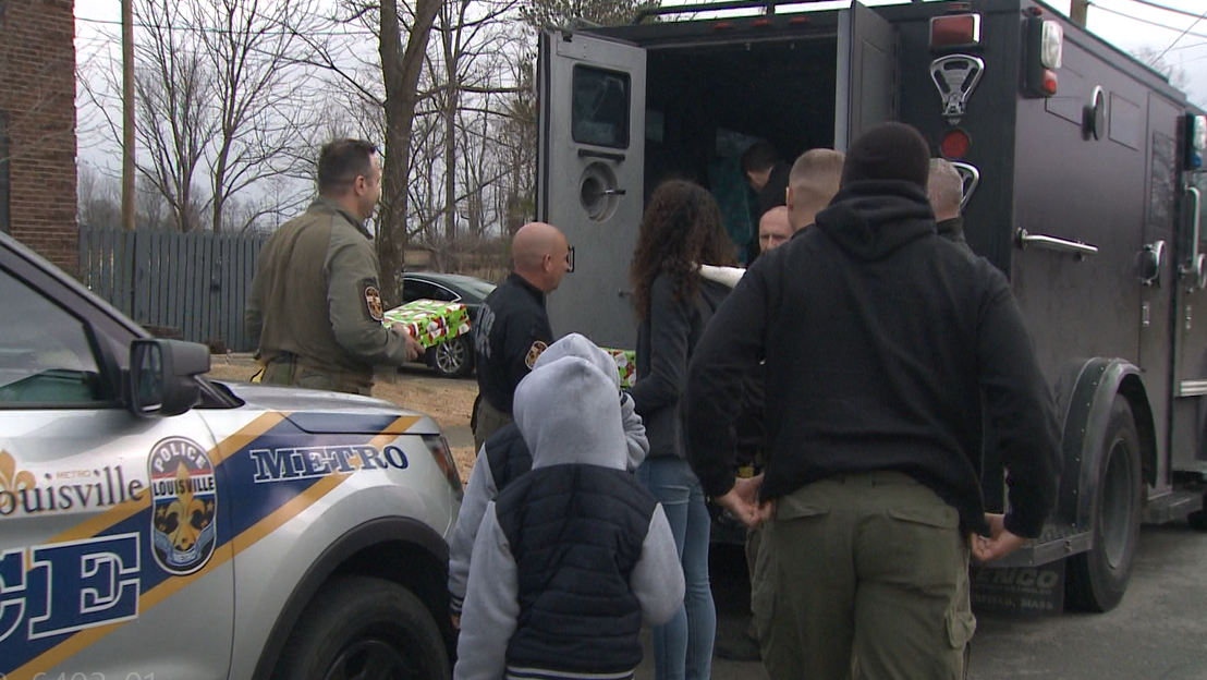 LMPD's SWAT team delivers gifts to local children