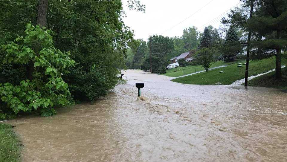 PHOTOS: Rain piles up on roads across Greater Cincinnati