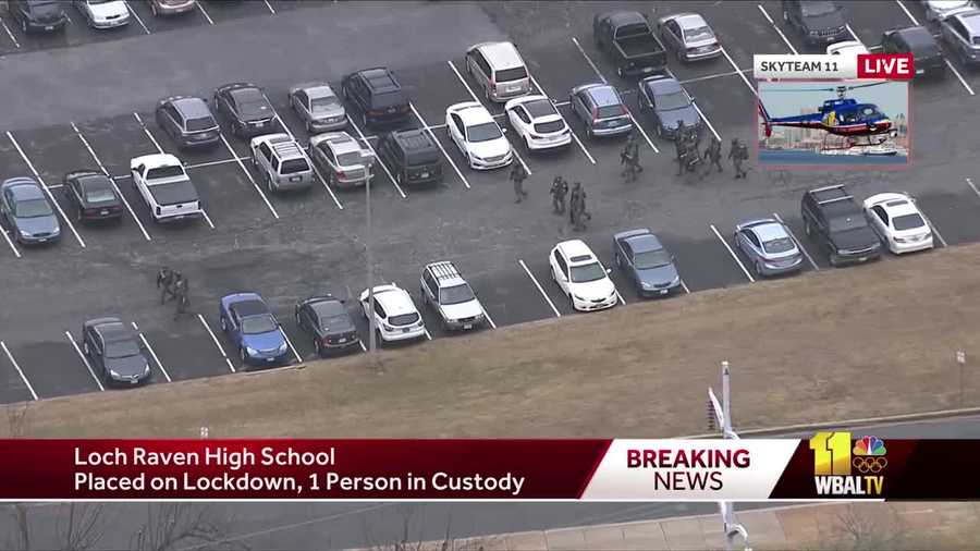 Photos: Loch Raven High School placed on lockdown