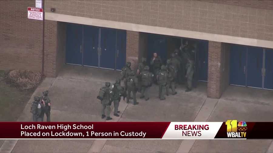 Photos: Loch Raven High School placed on lockdown