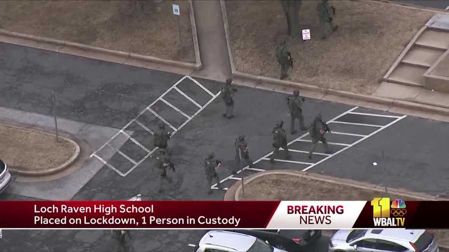 Photos: Loch Raven High School placed on lockdown