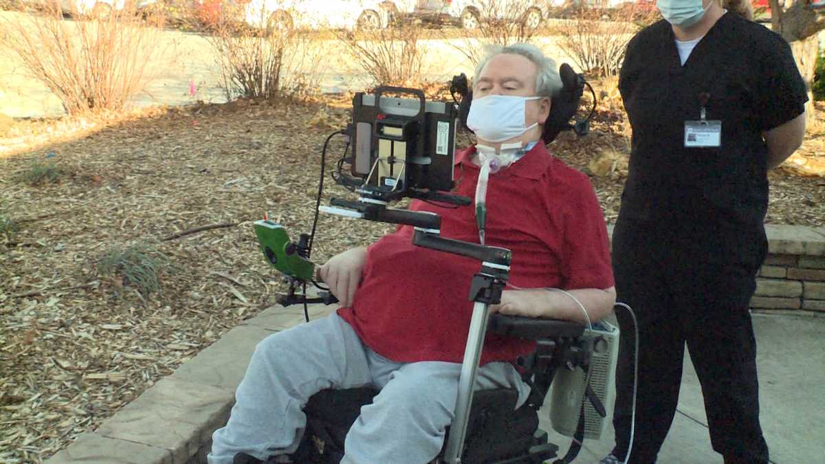 New technology allows paralyzed man mobility using his eyes