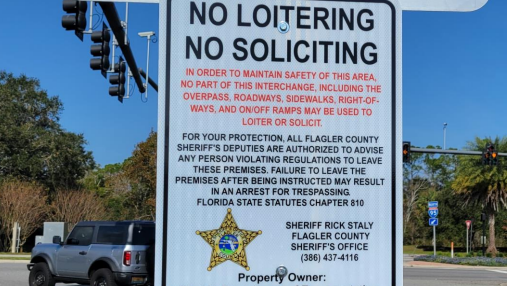 'No loitering, no soliciting' signs being installed on I-95 ramps