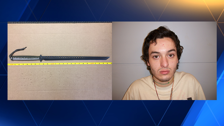 Police: Sanford man brandished sword during store robbery