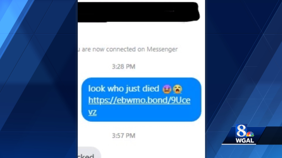 What is the 'look who just died' scam?