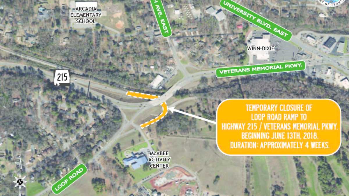 Bridge painting closes Loop Road ramp