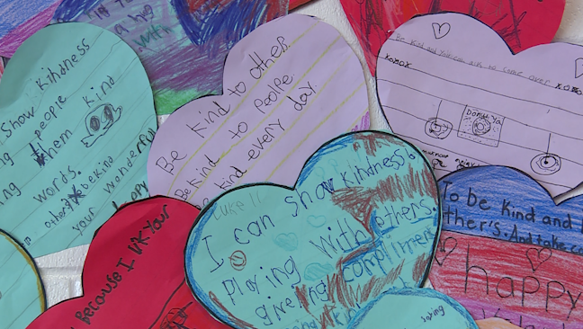 Students spend Valentine's Day learning kindness from teachers, LoveWorks