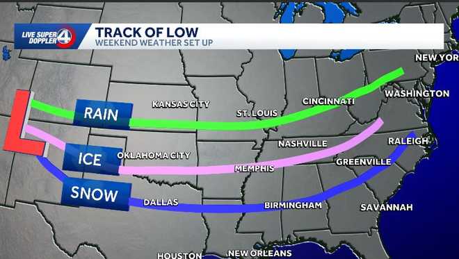 Potential for snow, ice, rain this weekend in South Carolina