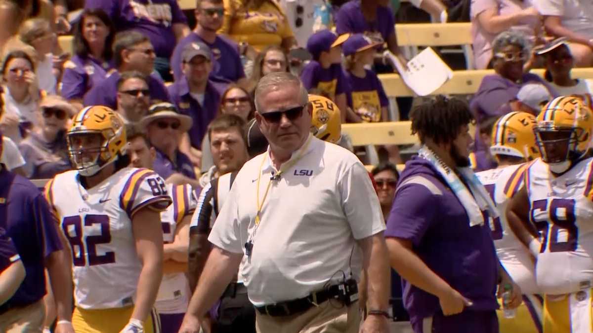 WATCH NOW: LSU head coach Brian Kelly discusses his teams performance ...
