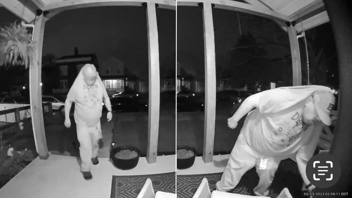 Ludlow police asking for help identifying man who stole table off porch