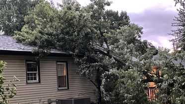 PHOTOS: Large hail, wild clouds and damage from Sunday's severe storms
