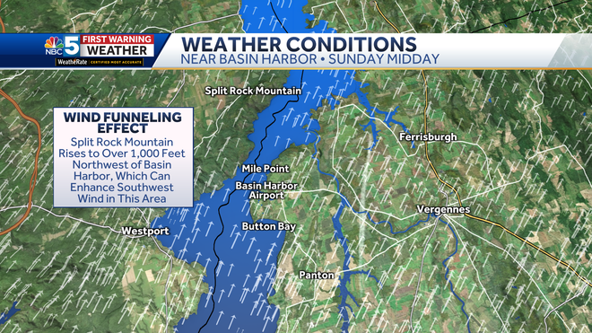 Tough weather conditions during Basin Harbor plane crash