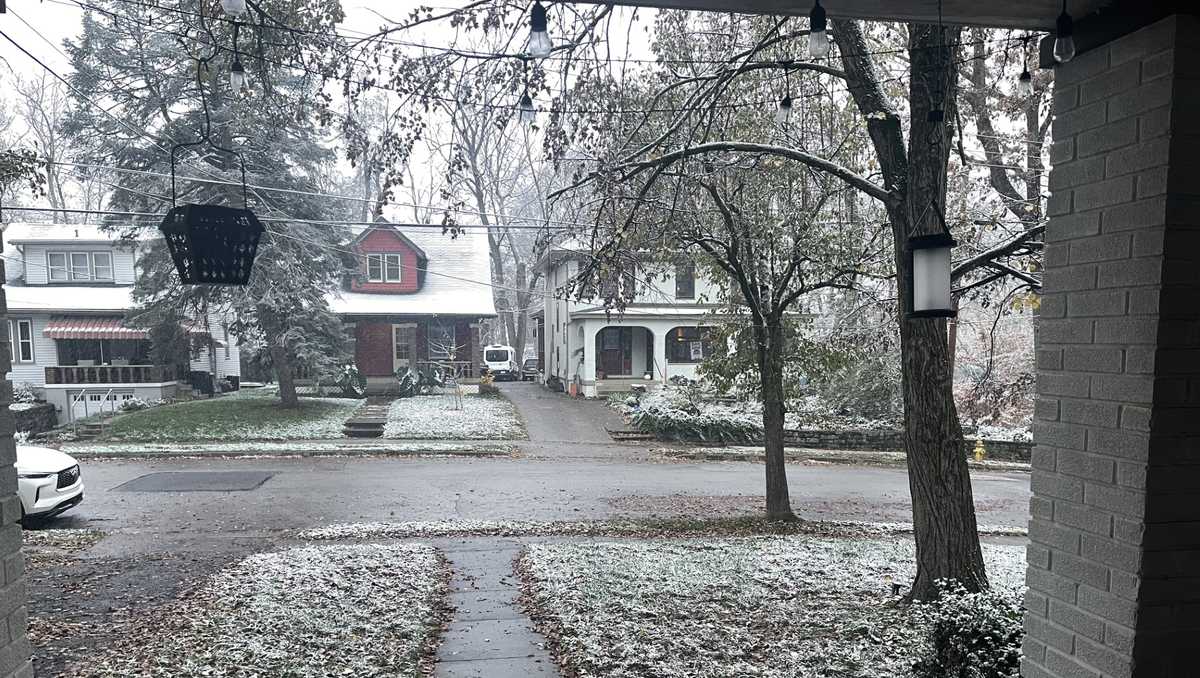 PHOTOS: First snow accumulations of the season in Greater Cincinnati
