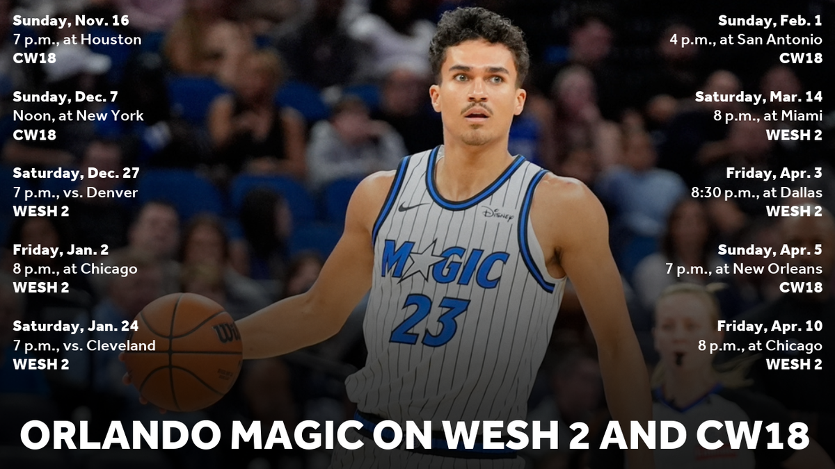 Orlando Magic games will air on WESH 2 or CW18 in new partnership