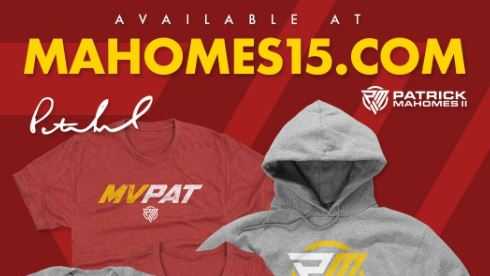 Buy Mahomes' gear from the official Patrick Mahomes II store