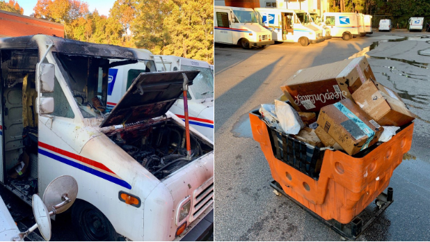 Savannah firefighters save holiday packages from mail truck fire
